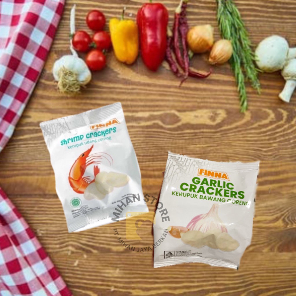 Jual FINNA Shrimp Crackers Kerupuk Udang & Bawang Goreng 10 gr [ ECERAN ...