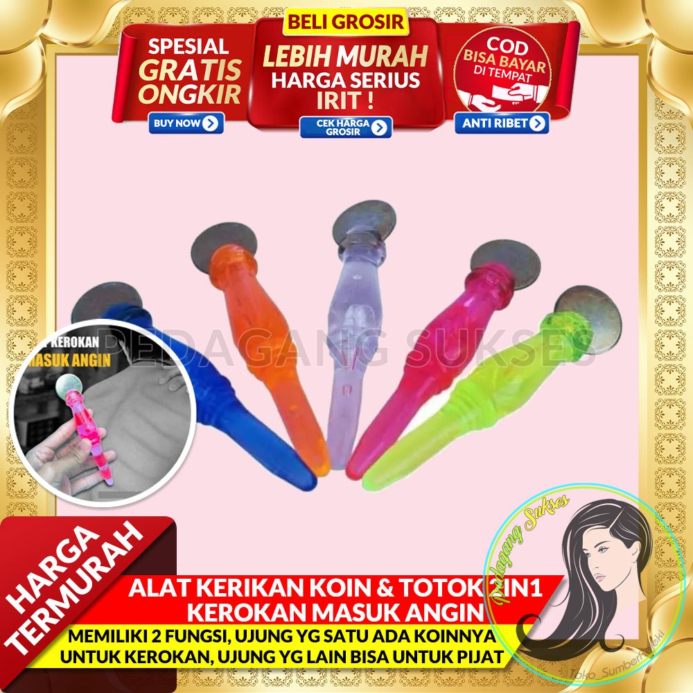 Jual GROSIR PASTI MURAH Alat Kerikan Koin & Totok 2in1 Kerokan Masuk ...