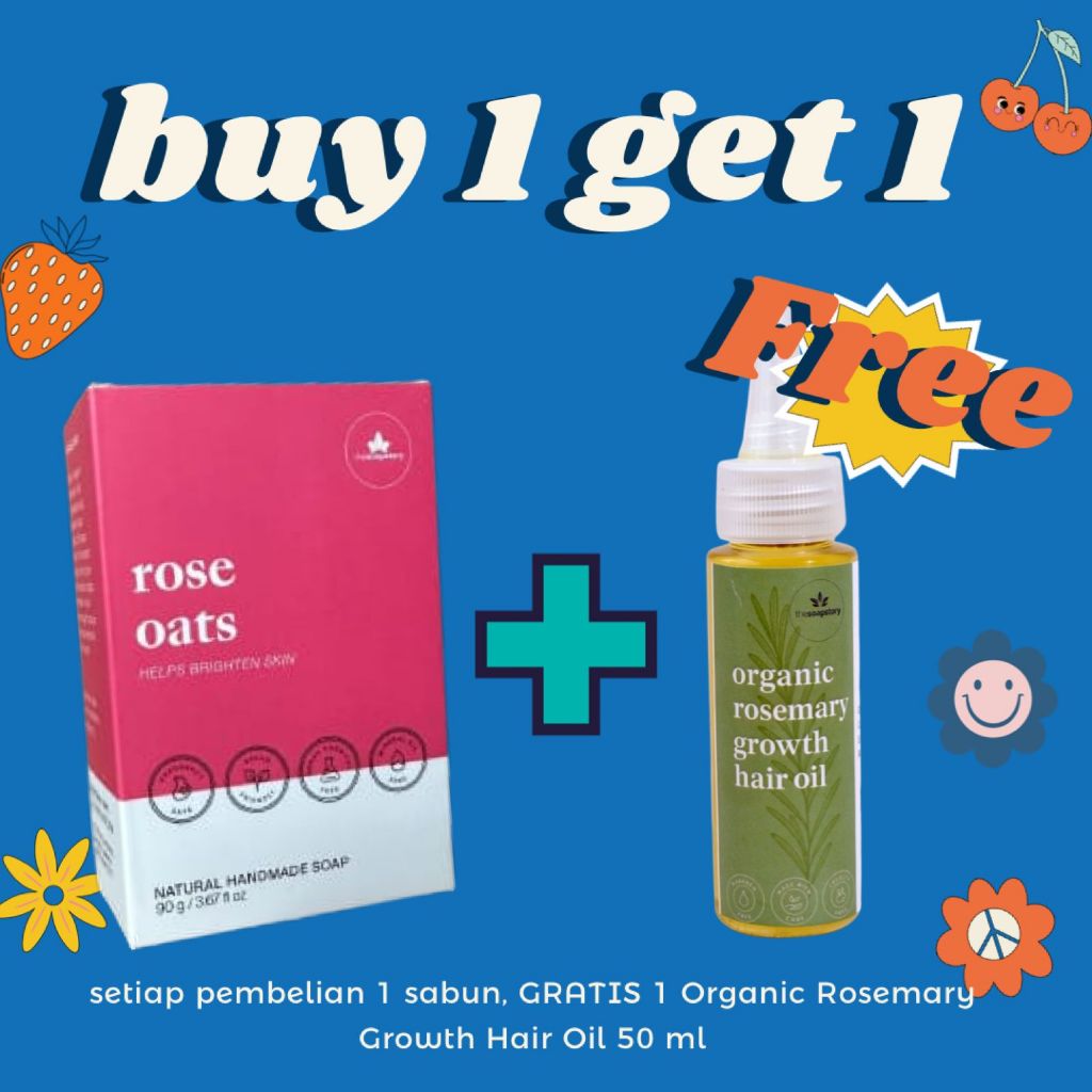 Jual (FREE HAIR OIL ) ROSE OATS SOAP | Shopee Indonesia