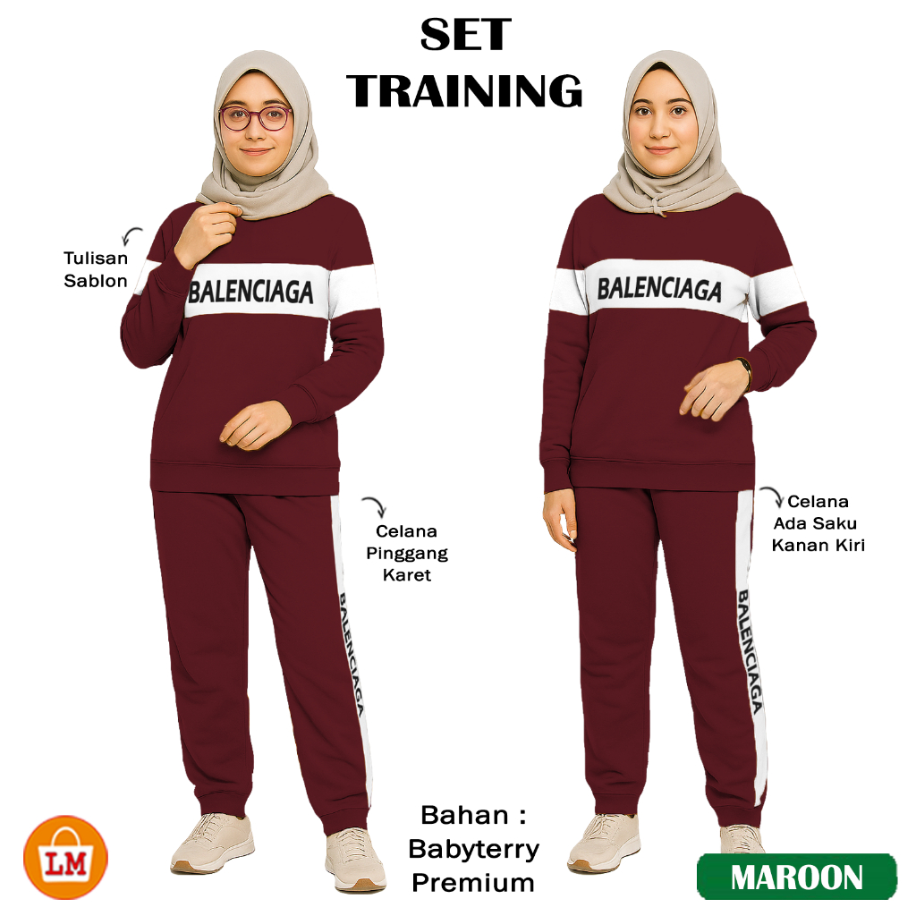 Jual LMS 7911 - Baju Setelan Training Super Jumbo Baju Wanita Terbaru ...