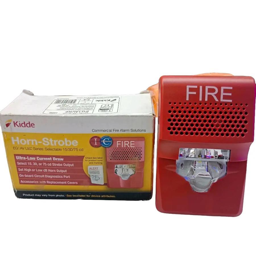 Jual Horn-strobe EG1AVRF compact wall HORN/STROBE 15-75CB, RED FIRE ...