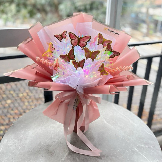 Jual Buket Bunga KupuKupu Butterfly Flower Bouquet Lampu LED | Shopee ...