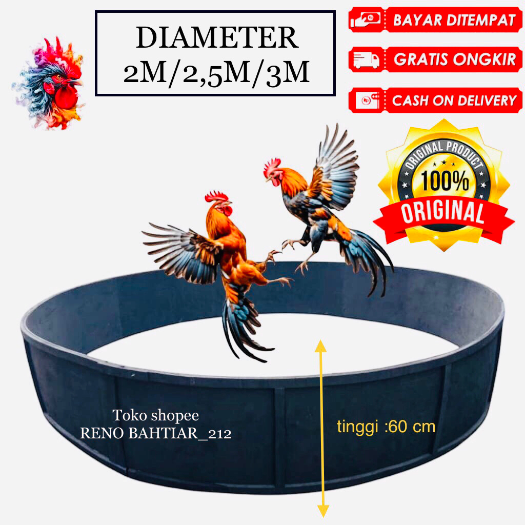 Jual geber / ring ayam panjang 8m tebal 20mm diameter lingkaran 2m 2.5m ...