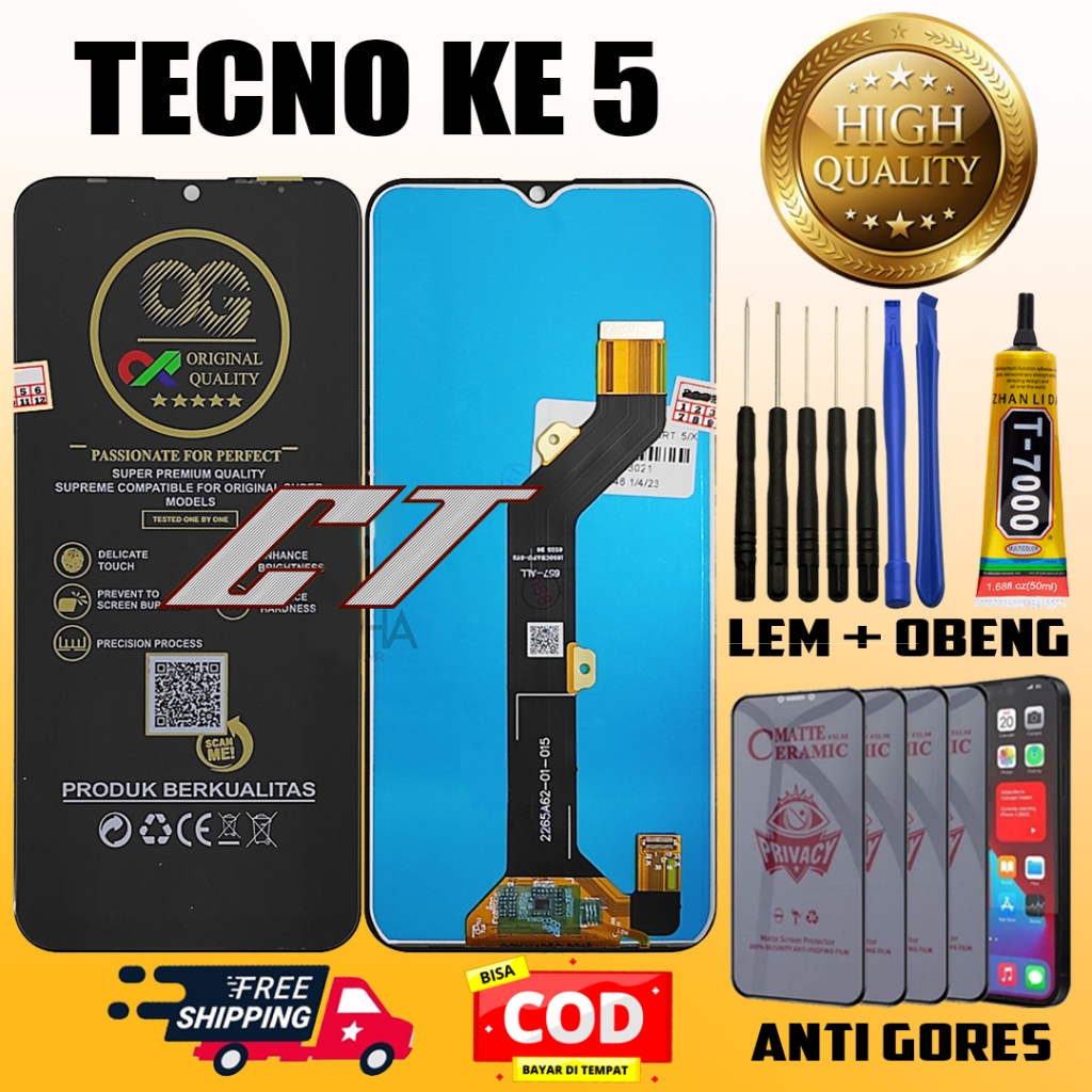 Jual LCD TOUCHSCREEN TECNO KE 5 LAYAR SENTUH ORIGINAL ORI ALL MEREK ...