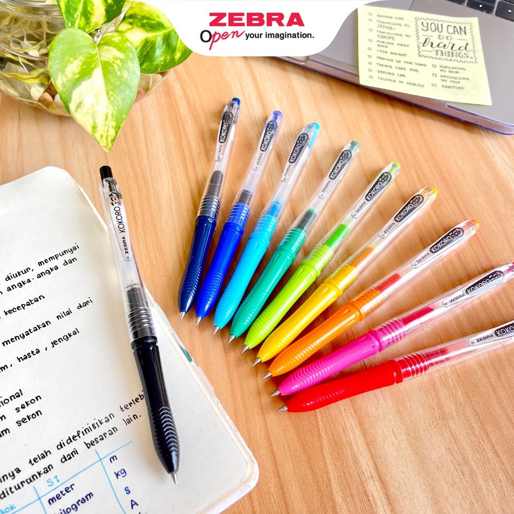 Jual Zebra Pulpen Gel KOKORO 0.5mm / Pulpen Gel Kokoro Zebra Colours ...