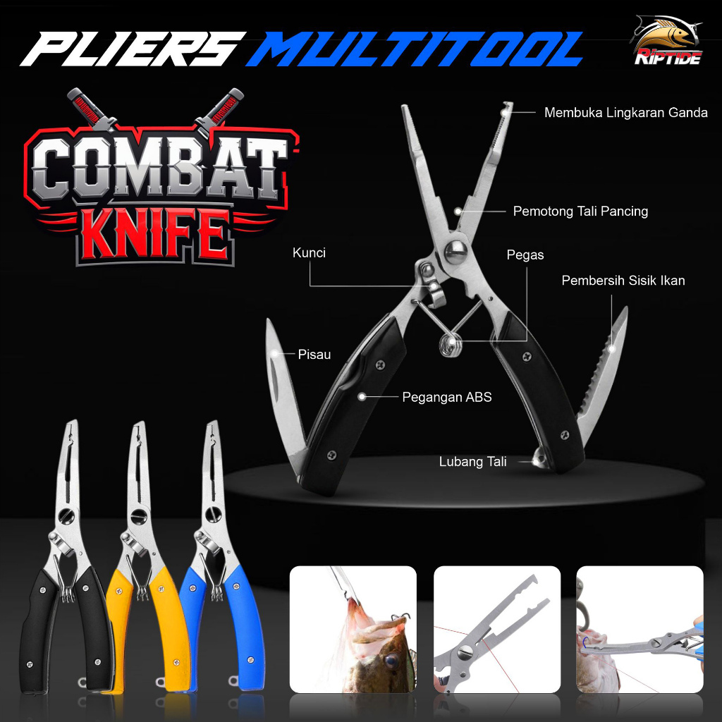 Jual Tang Pancing Firelock fishing plier Combat Knife | TANG RIPTIDE ...