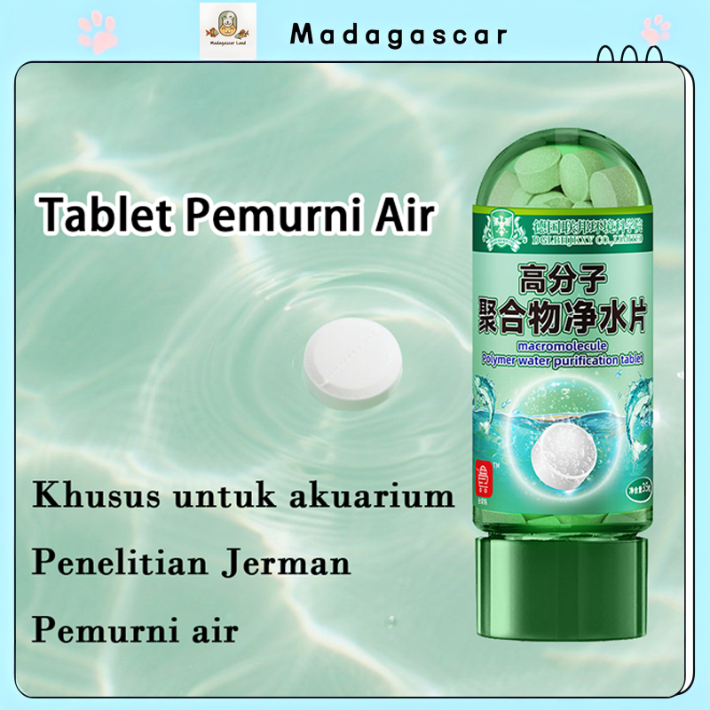 Jual [MADA]35 Tablet Pembersih Air Akuarium & Kolam Ikan Obat Penjernih ...