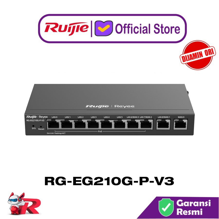 Jual Ruijie RG-EG210G-P-V3 Reyee Cloud Managed PoE Router | Shopee ...