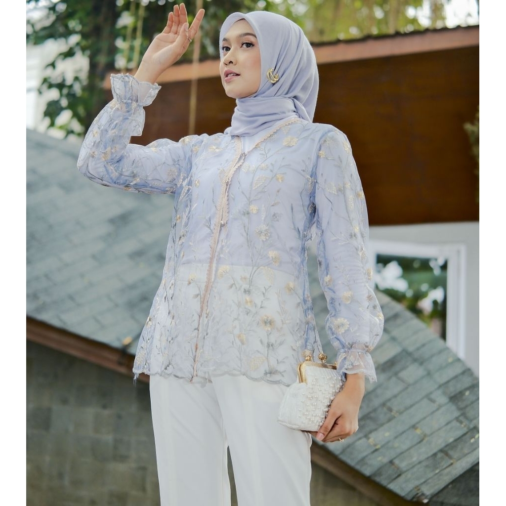 Jual Kebaya flower mix renda / outer brukat flower / outer brokat ...