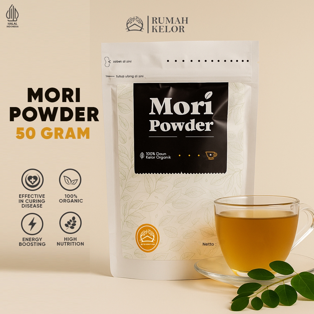 Jual RUMAH KELOR - MORI POWDER 50 GRAM - Bubuk Daun Kelor Premium - 100 ...