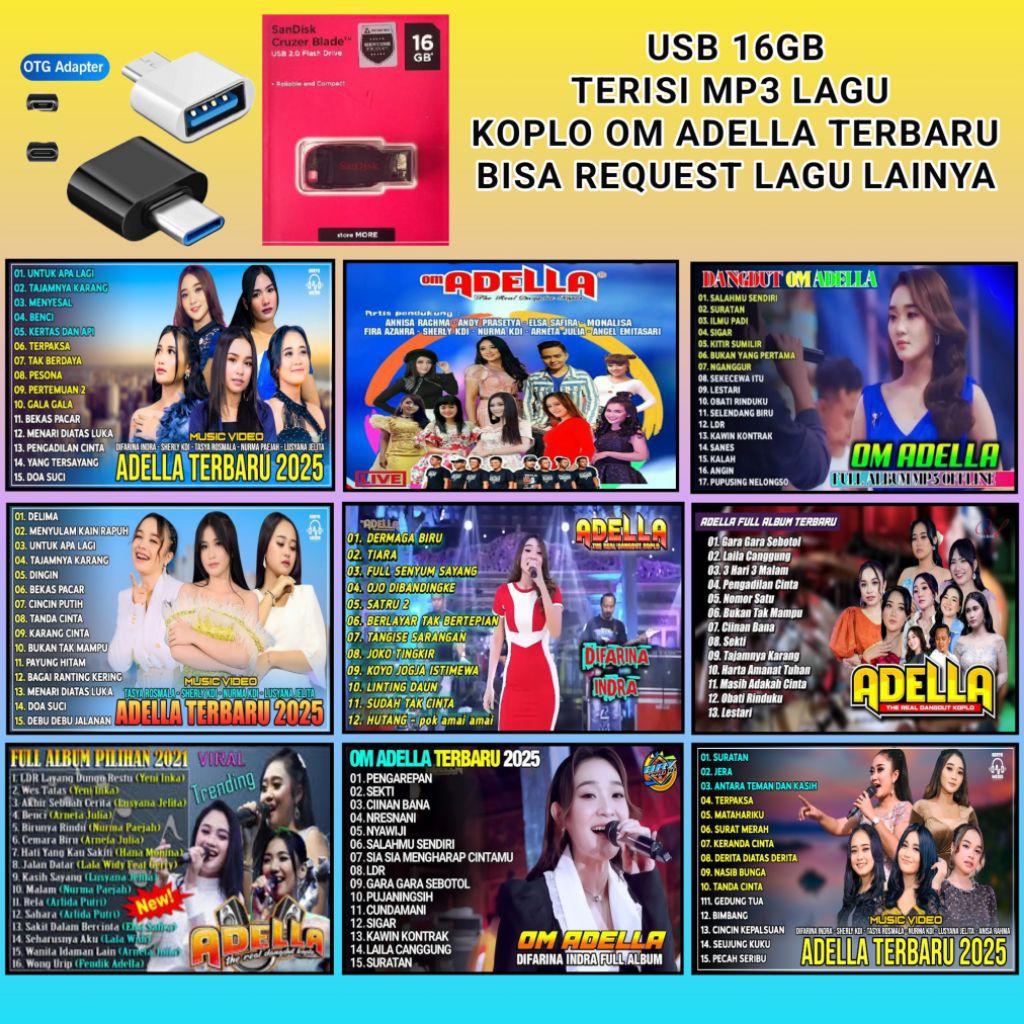 Jual PLESDIS TERISI LAGU DANGDUT BARU - FLASDIS ISI MP3 DANGDUT 2025 - USB FLASHDISK SUDAH ADA ...