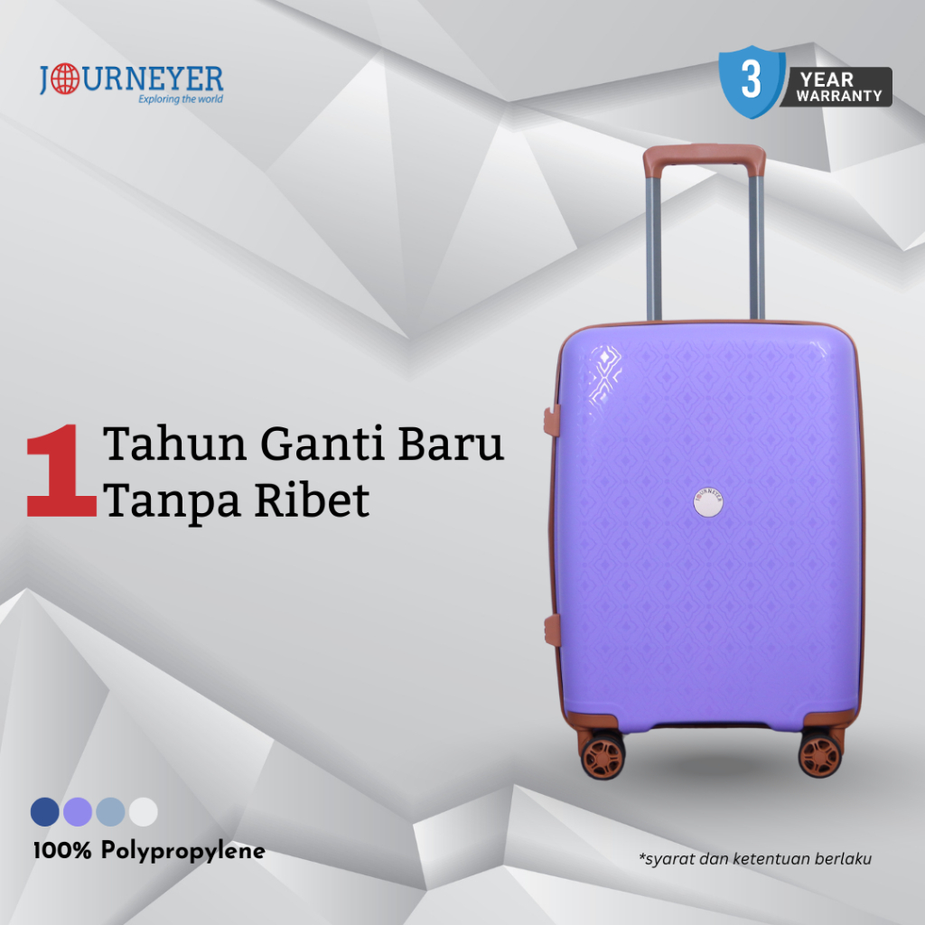 Jual JOURNEYER Koper Motif Batik Kabin Bagasi 20/24/28 Inch 100 ...