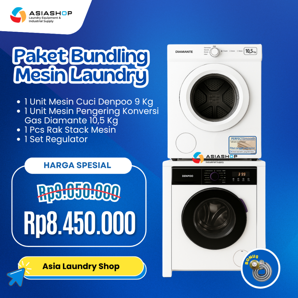Jual Paket Mesin Laundry Spesial Promo Murah Meriah Mesin Cuci Diamante ...