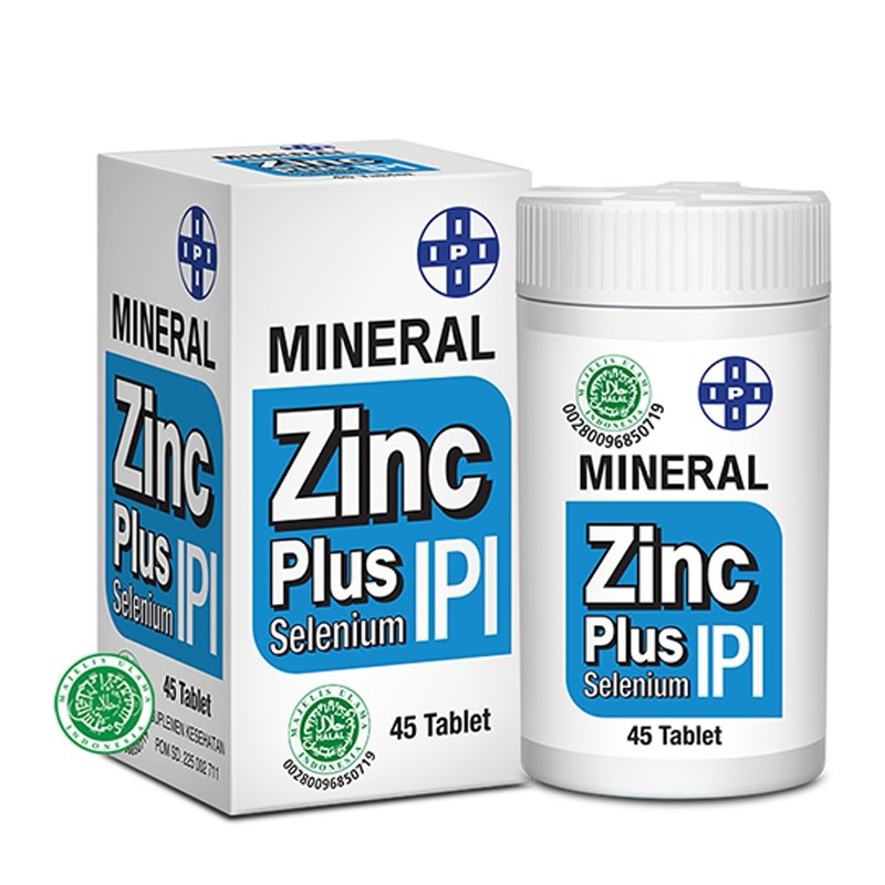 Jual Vitamin Mineral Zinc Plus IPI 45 Tablet | Shopee Indonesia