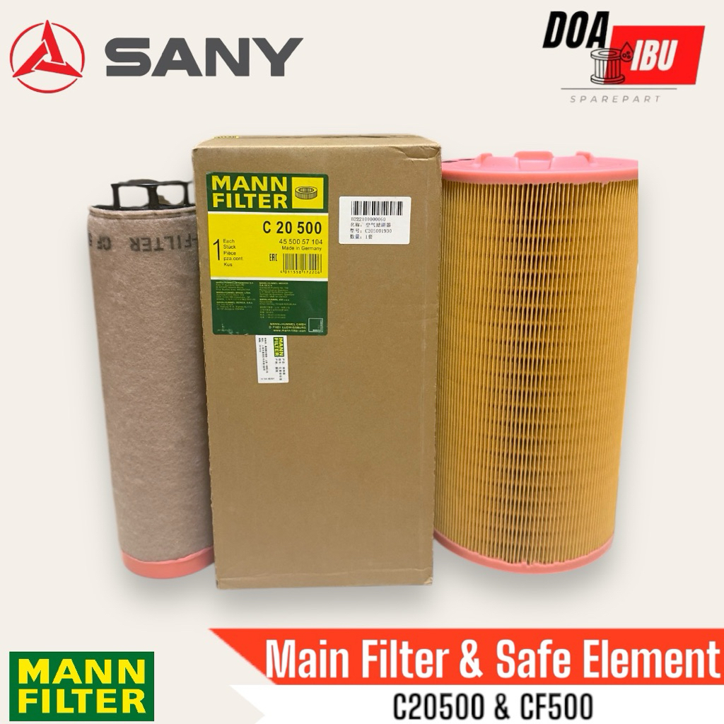 Jual Main Filter & Safe Filter Element Air Filter C20500 & CF500 MANN ...