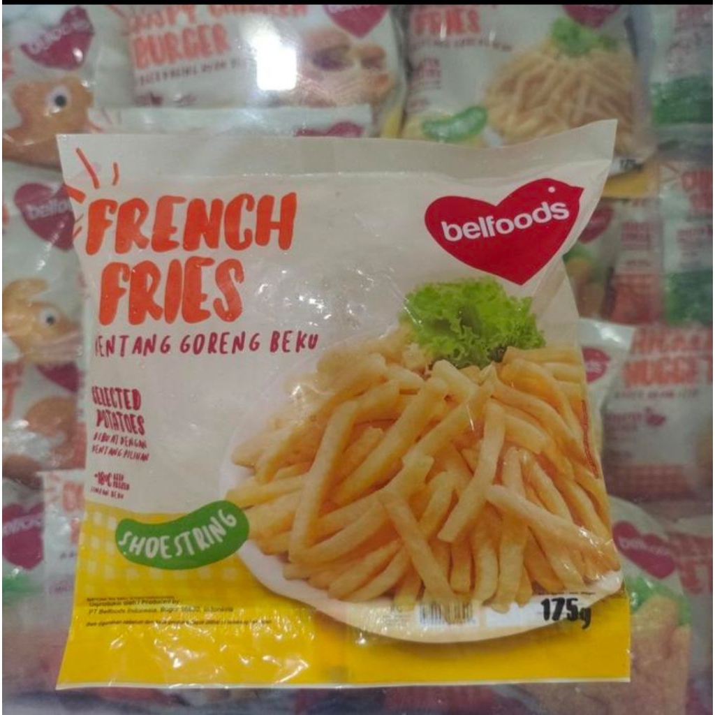 Jual kentang goreng beku french fries berat 175 gram frozen food ...