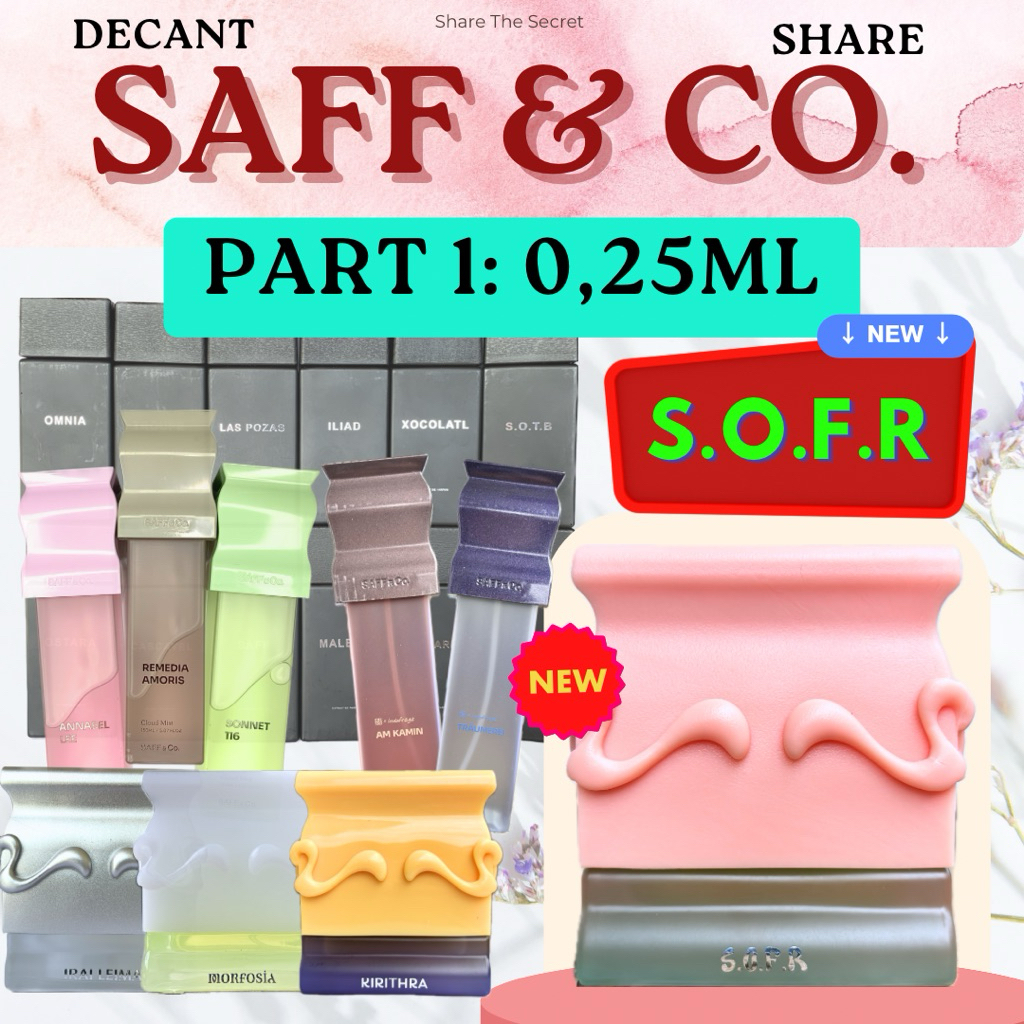 Jual FREE GIFT! DECANT SHARE SAFF AND CO 0,25ml SOFR Kirithra Am Kamin Traumerei Morfosia Irai ...