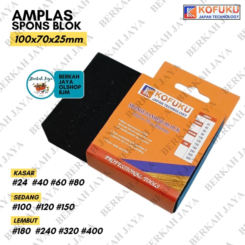 Jual AMPLAS SPONS BLOK POLES PERHIASAN / SANDING SPONGE BLOCK Grit 120 ...