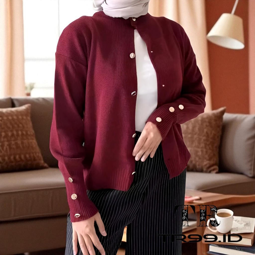 Jual TR99 INARA CARDIGAN [CARDY BASIC] KNITWEAR KANCING RAJUT WANITA ...