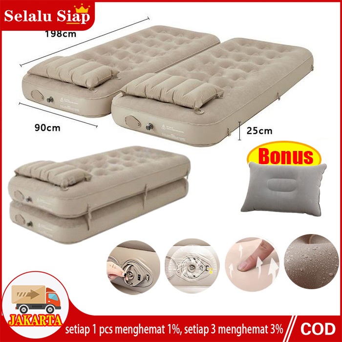 Jual 186X75X22cm Sleefy Matras Tidur Kasur Angin Pompa Tiup Double Air ...