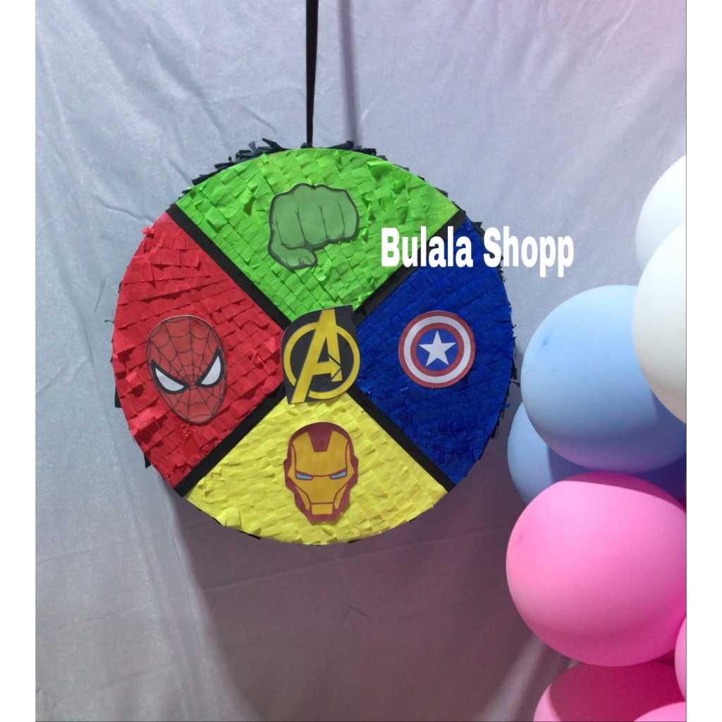 Jual Pinata Pukul/ Pinata Karakter Ulang Tahun Motif Bulat The Avengers ...