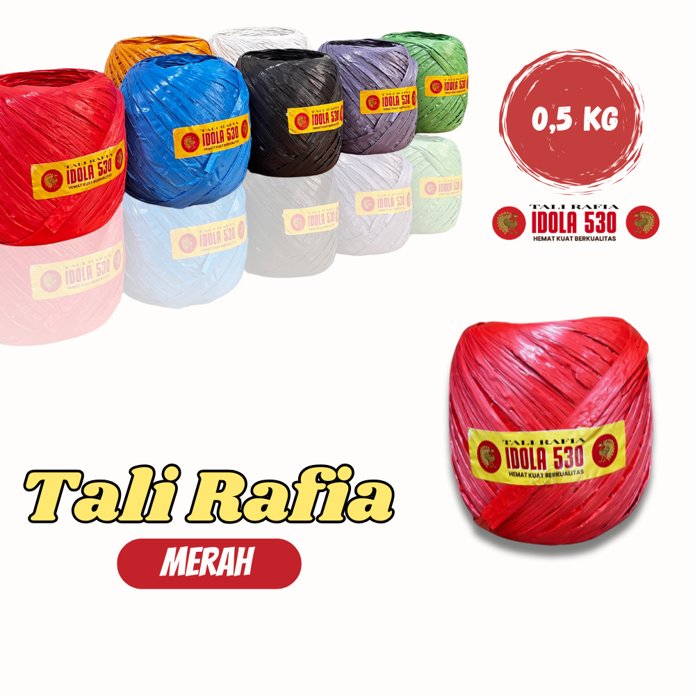 Jual Promo Kemerdekaan | Tali Rafia Plastik | Rafia Warna | Tali Rafia ...