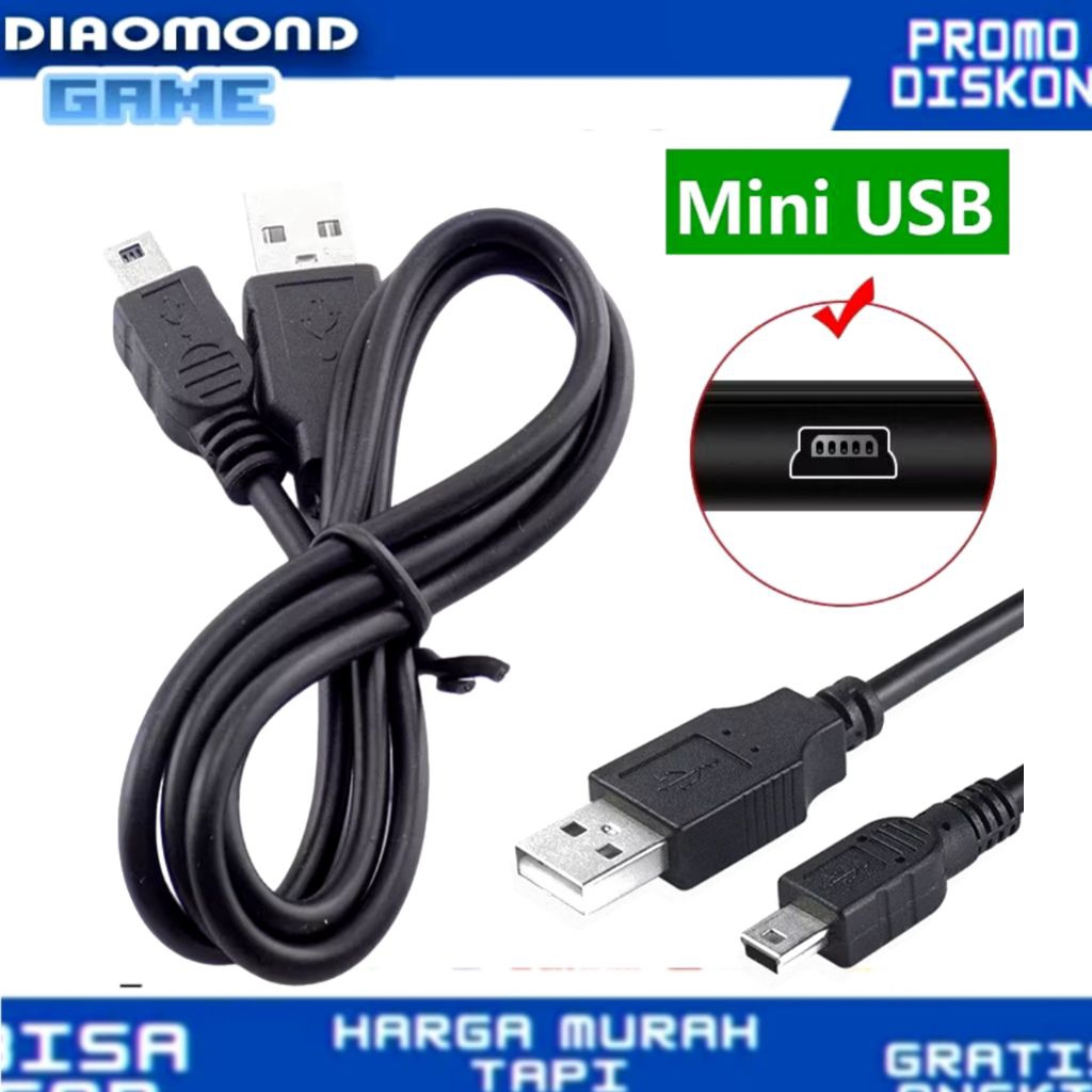 Jual Kabel Mini USB charge Charger Stik Stick PS3/PSP/PC | Shopee Indonesia