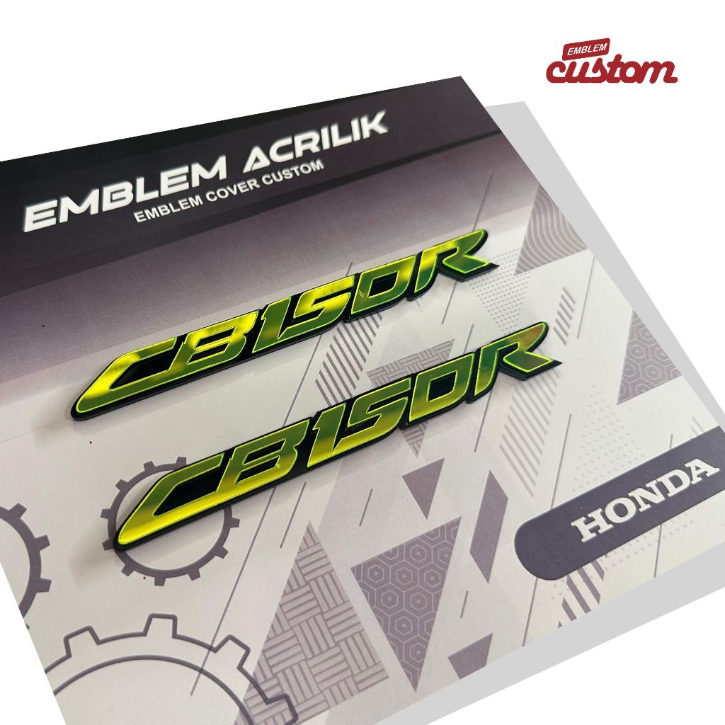 Jual Emblem Akrilik CB150R | Logo Tempel Motor 3D Custom | Stiker ...