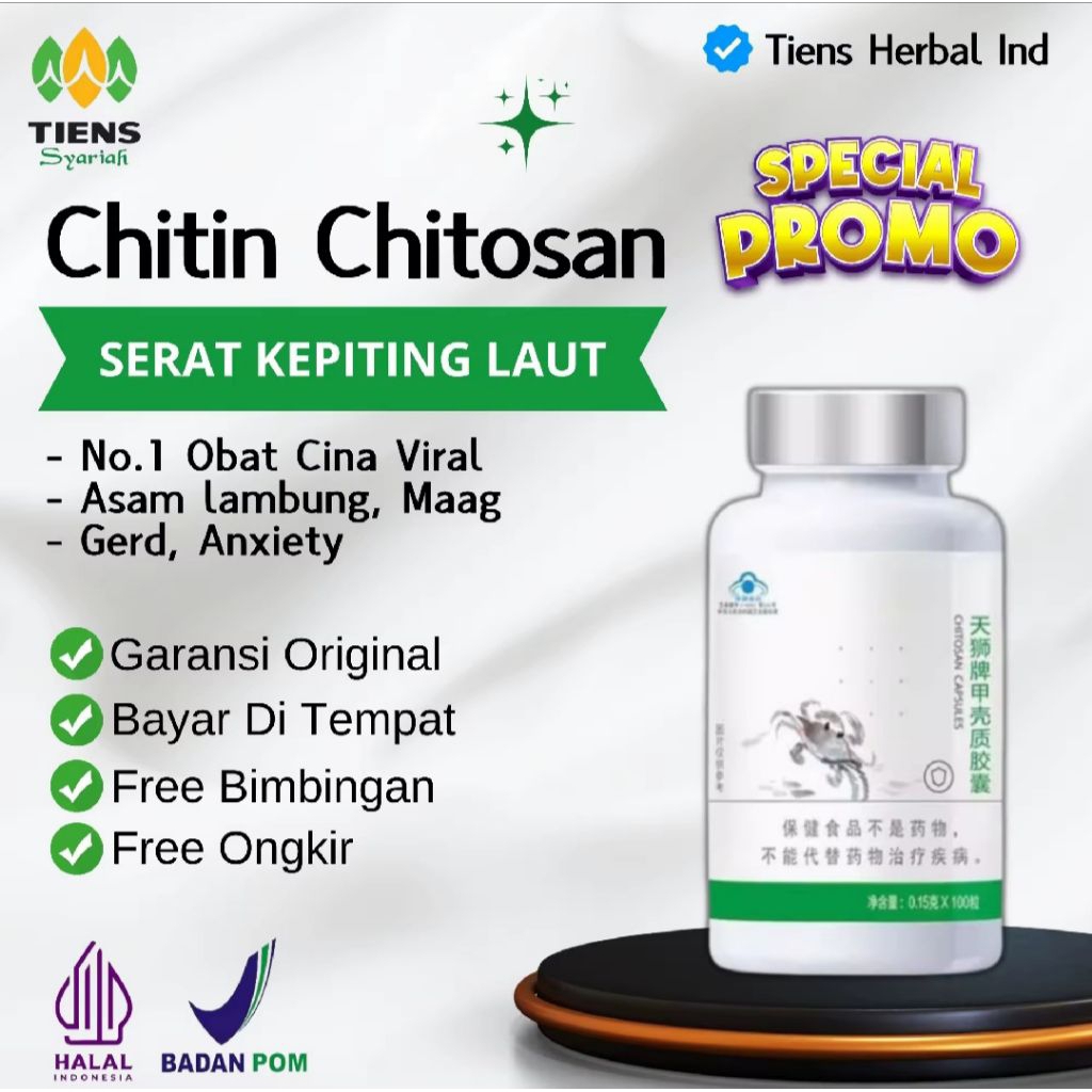 Jual Tianshi Chitin Chitosan Obat Herbal Mengatasi Asam Lambung ...