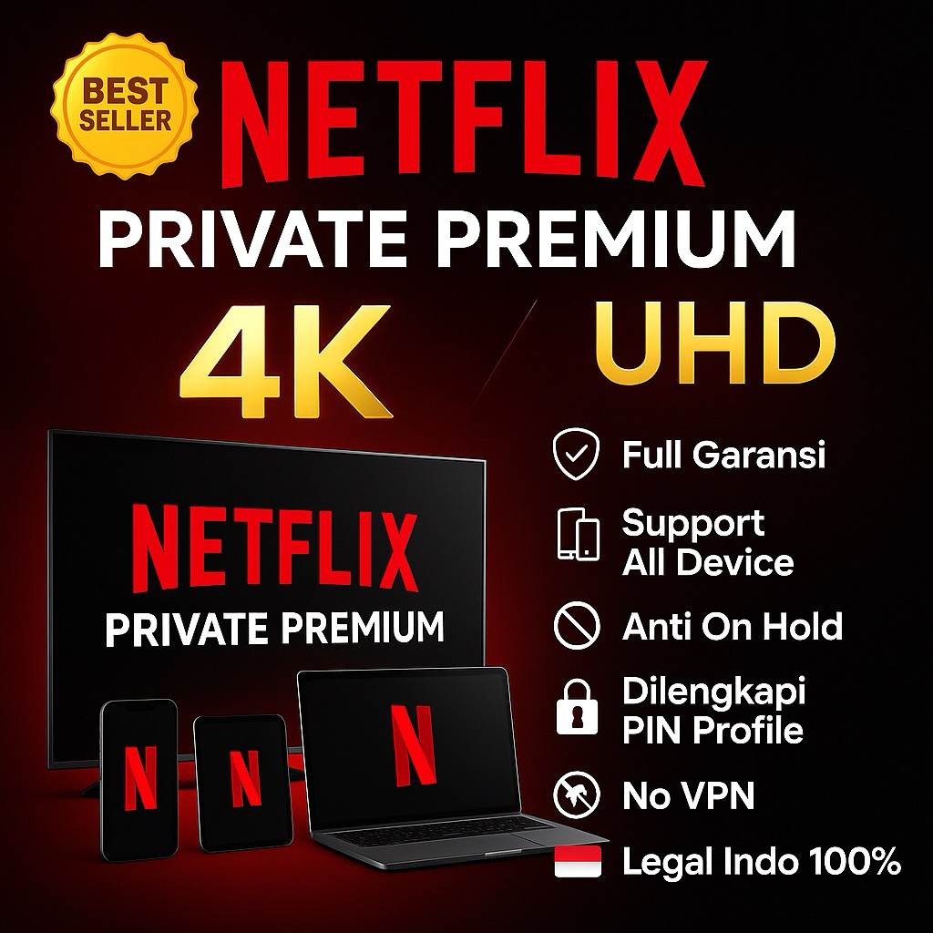 Jual NETFLIXX PRIVATE 1-3 BULAN 4K UHD PREMIUM GARANSI 100% MURAH ...