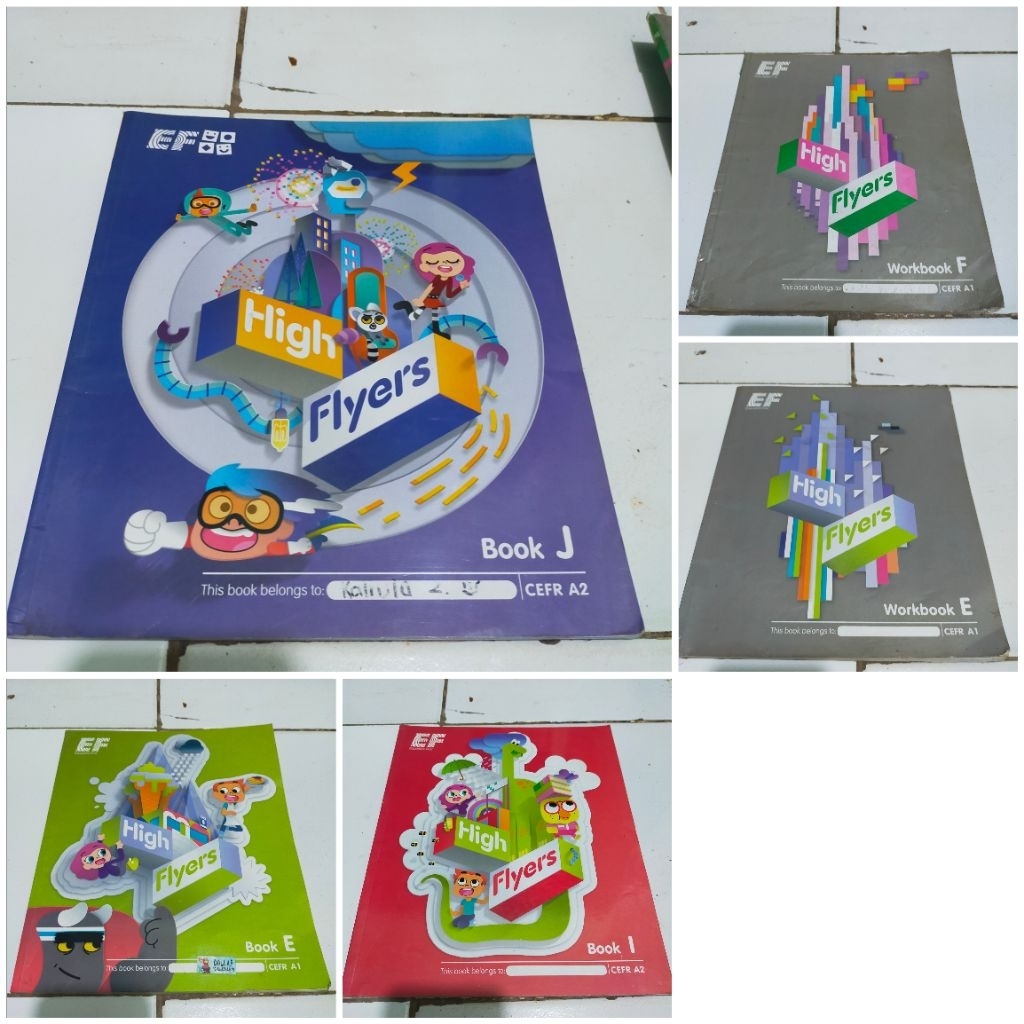 Jual ORIGINAL EF HIGH FLYERS BOOK E. J. I dan Workbook E. F. | Shopee ...