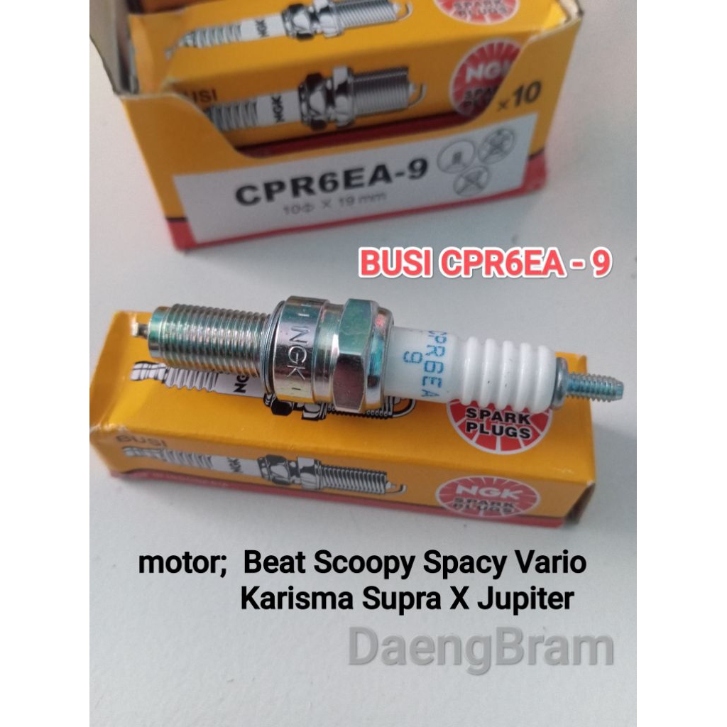 Jual BUSI CPR6EA-9 MOTOR VARIO BEAT SCOOPY GENIO SUPRA X 125 | Shopee ...
