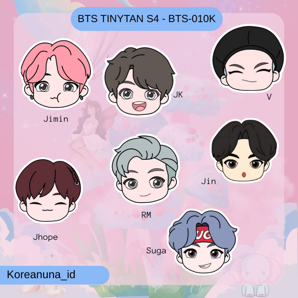 Jual Sticker Kpop Bities Tinytan Anime Kartun Chibi Lucu Aesthetic ...