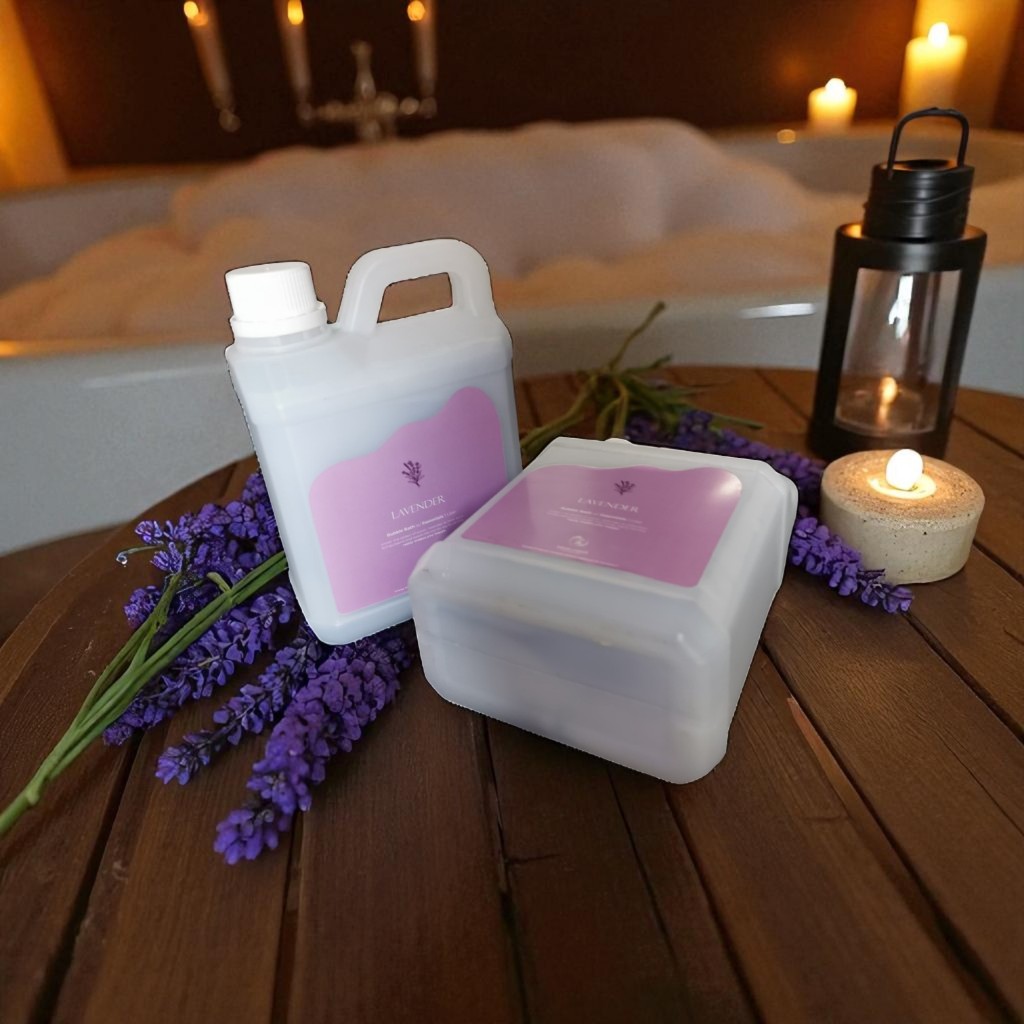 Jual 1 Liter Lavender || Extra Foam Bubble Bath Flower Series By. Kawan ...