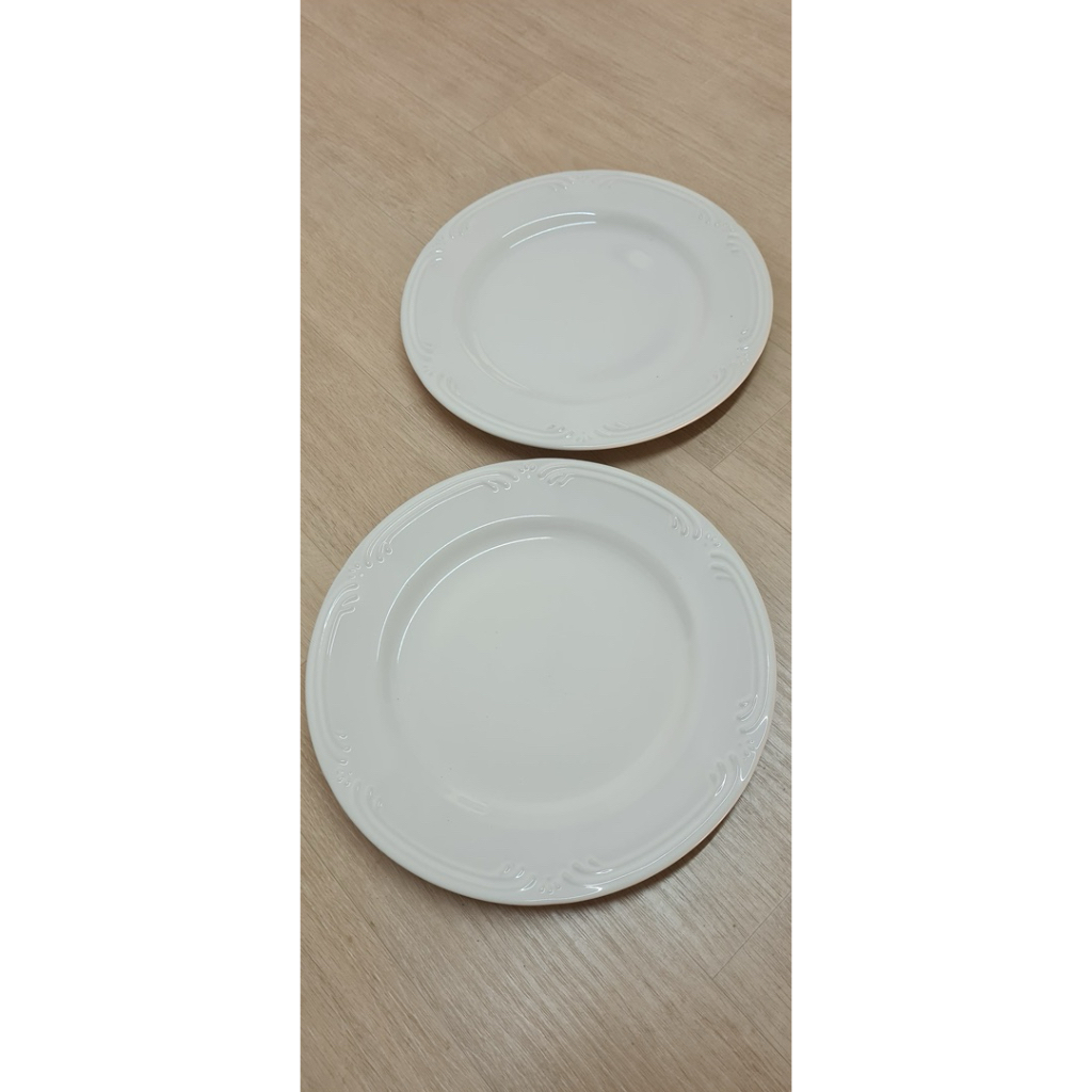 Jual Saleby platerie piring keramik dinner plate cream, piring ...