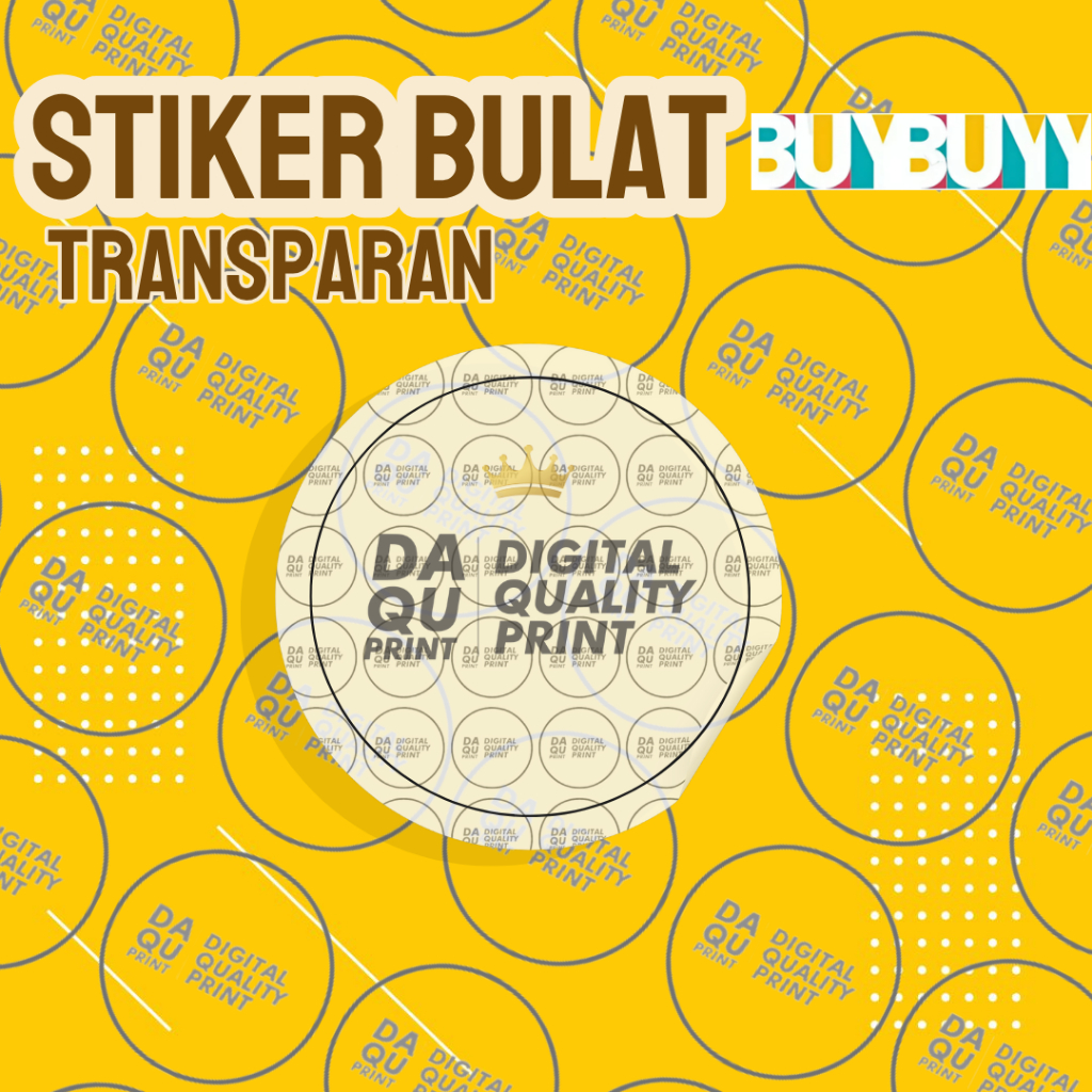 Jual Stiker Label Transparan Cup Minuman - Bulat | Shopee Indonesia