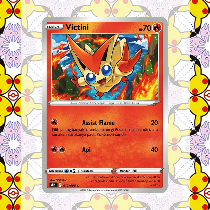 Jual Victini Pokemon API Gen5 s12 Pemicu Paradigma KARTU TCG INDONESIA ...