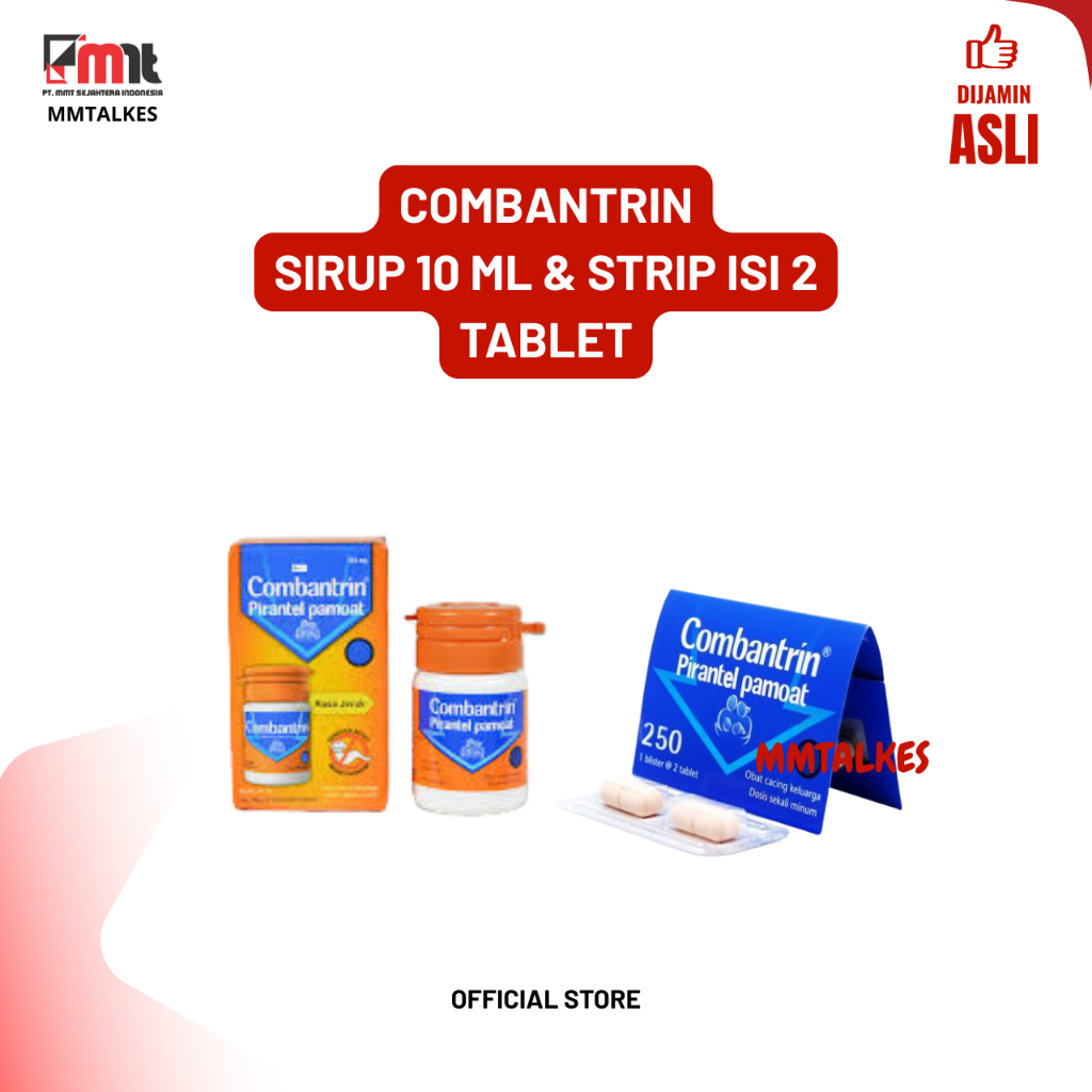 Jual Combantrin Obat Cacing Anak & Dewasa – Pirantel Pamoat 250 mg ...