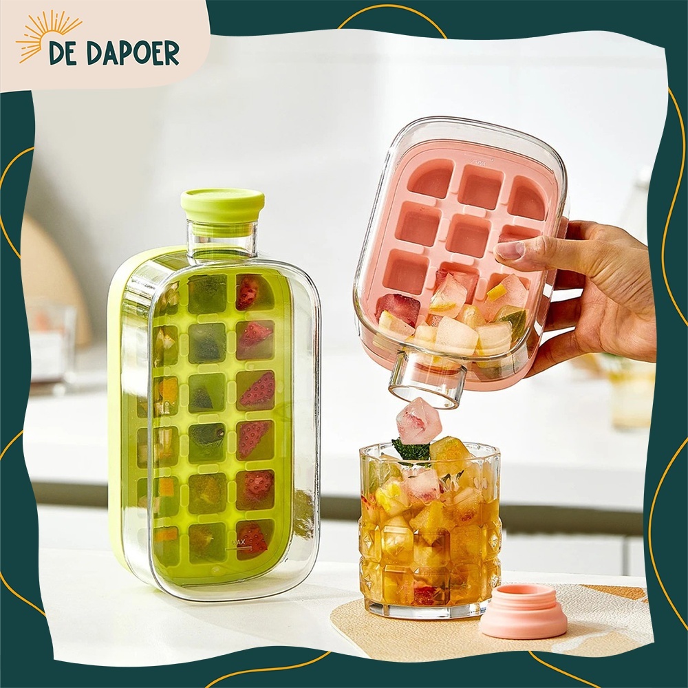 Jual Botol Cetakan Es Batu Tekan Ice Cube Tray Botol Minuman Freezer ...