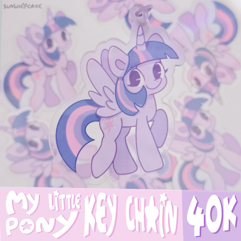 Jual mlp gradient keychain my little pony twilight sparkle celestia ...