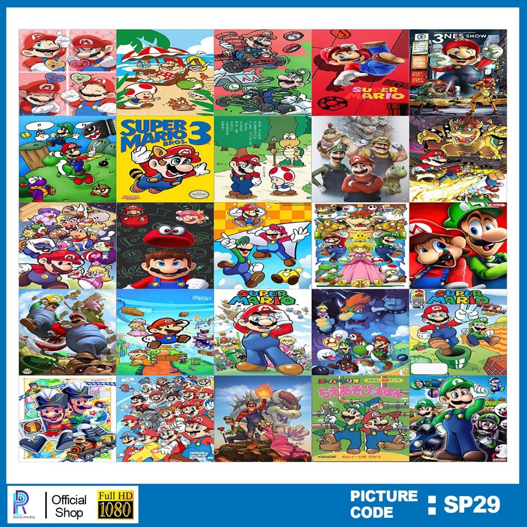 Jual STIKER SUPER MARIO , STICKER SUPER MARIO , PAKET STIKER SUPER ...
