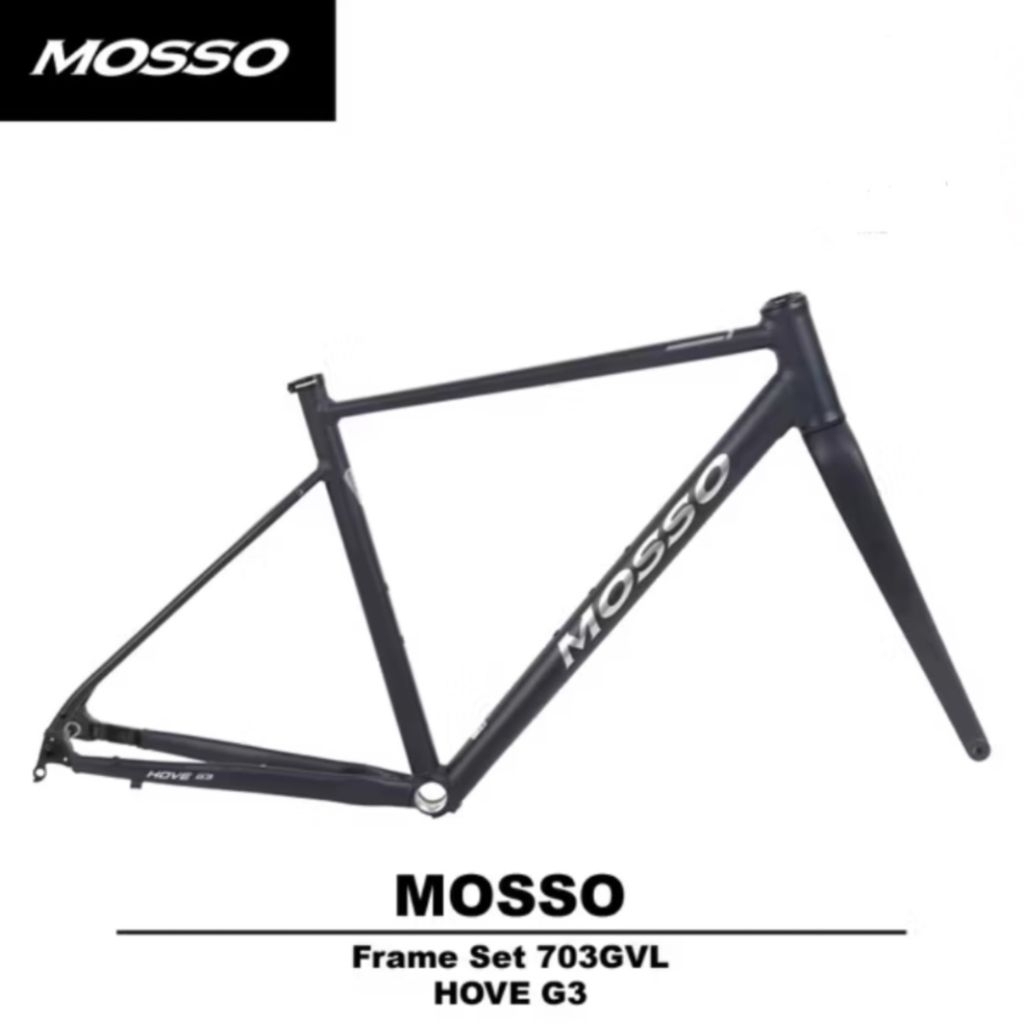 Jual Frameset Mosso 703 GVL Hove G3 Gravel bike 700c clean look kabel ...