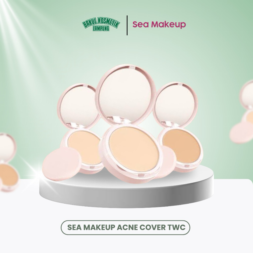 Jual SEA MAKEUP Acne Cover & Smooth Two Way Cake | Shopee Indonesia