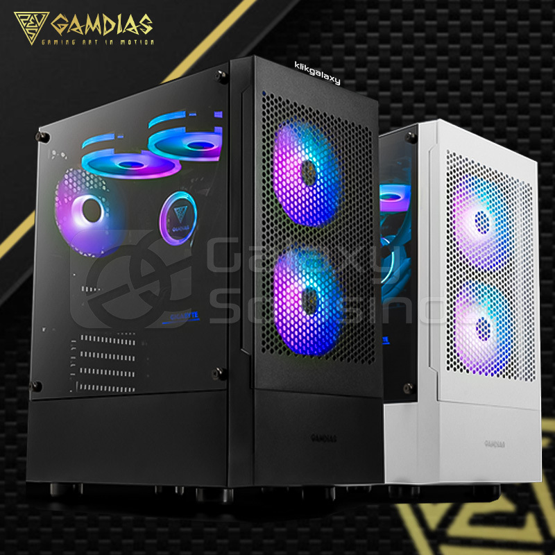 Jual GAMDIAS TALOS E3 MESH Tempered Glass Mid Tower ATX Gaming Case ...