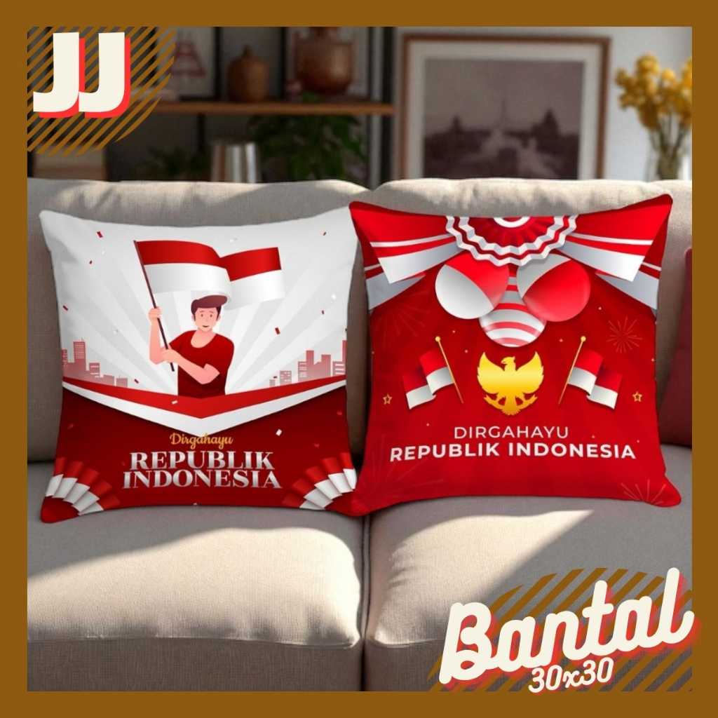 Jual BANTAL SOFA PRINT 30X30 CM MOTIF EDISI DIRGAHAYU REPUBLIK ...