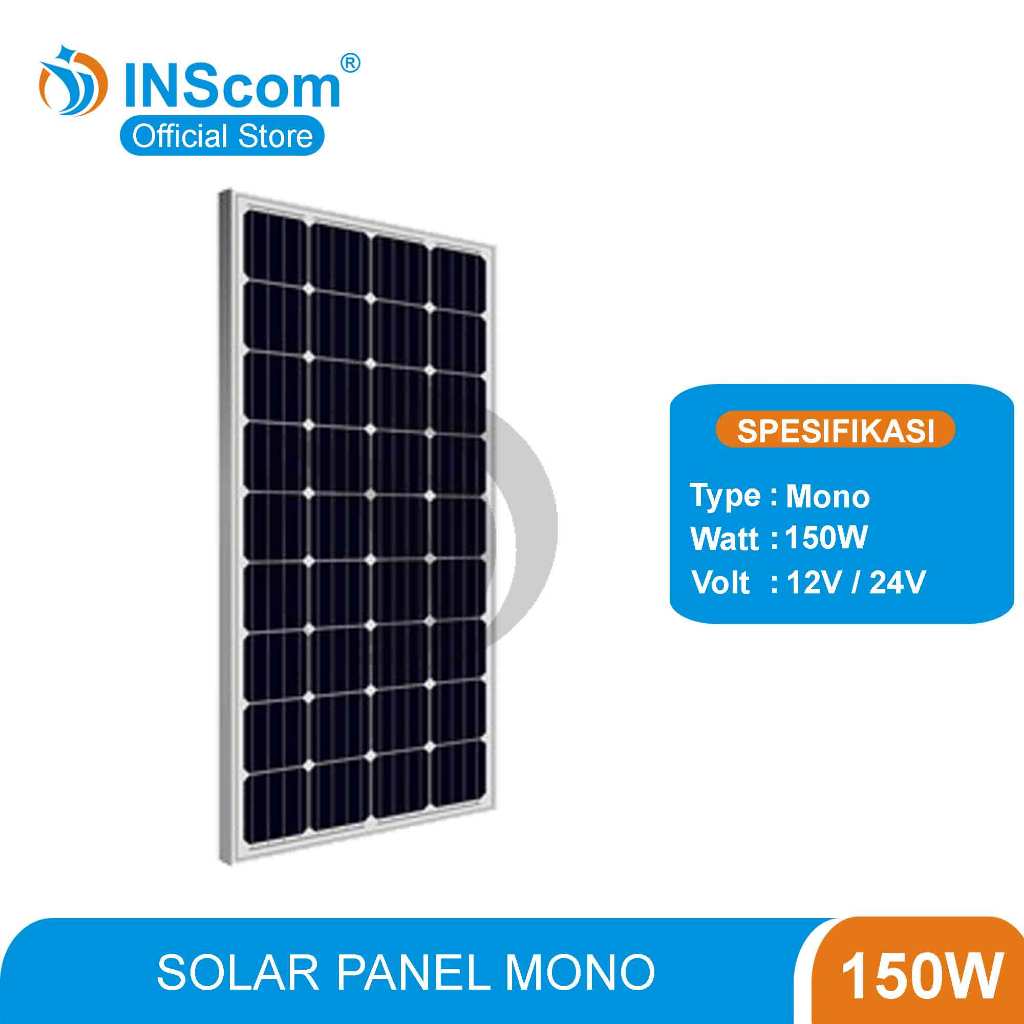 Jual SOLAR PANEL / PANEL SURYA / SOLAR CELL 150WP POLY INSCOM | Shopee ...