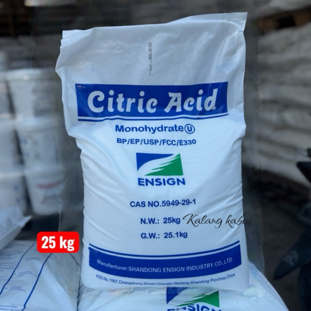 Jual Citrun - Citric - Citric food grade - 25 kg | Shopee Indonesia