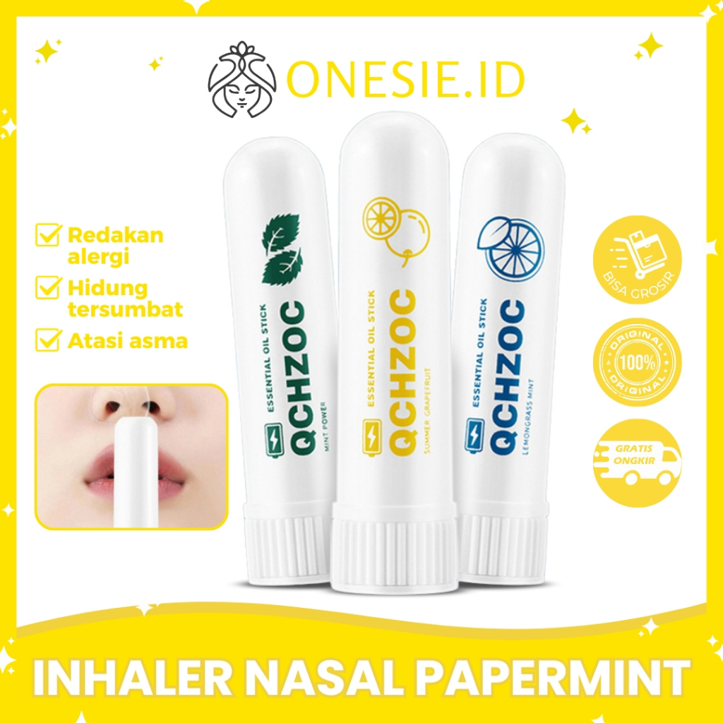 Jual QCHZOC Inhaler Nasal Paper Mint Fresh Meredakan Gejala Alergi ...