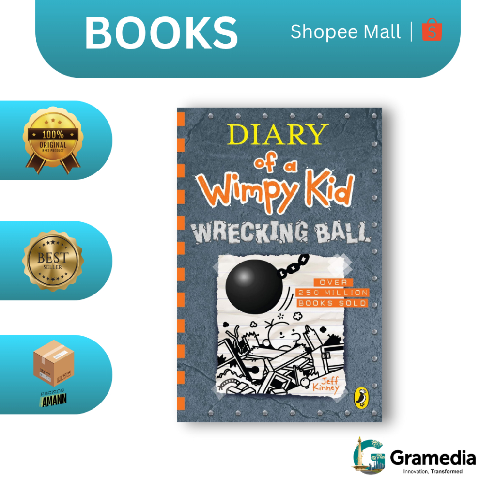 Jual Gramedia MKG - Buku Import Diary of a Wimpy Kid: Wrecking Ball ...