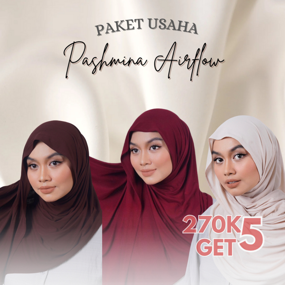 Jual AILESCARF Hijab Pashmina Airflow Premium | Finishing Tepi Jahit ...